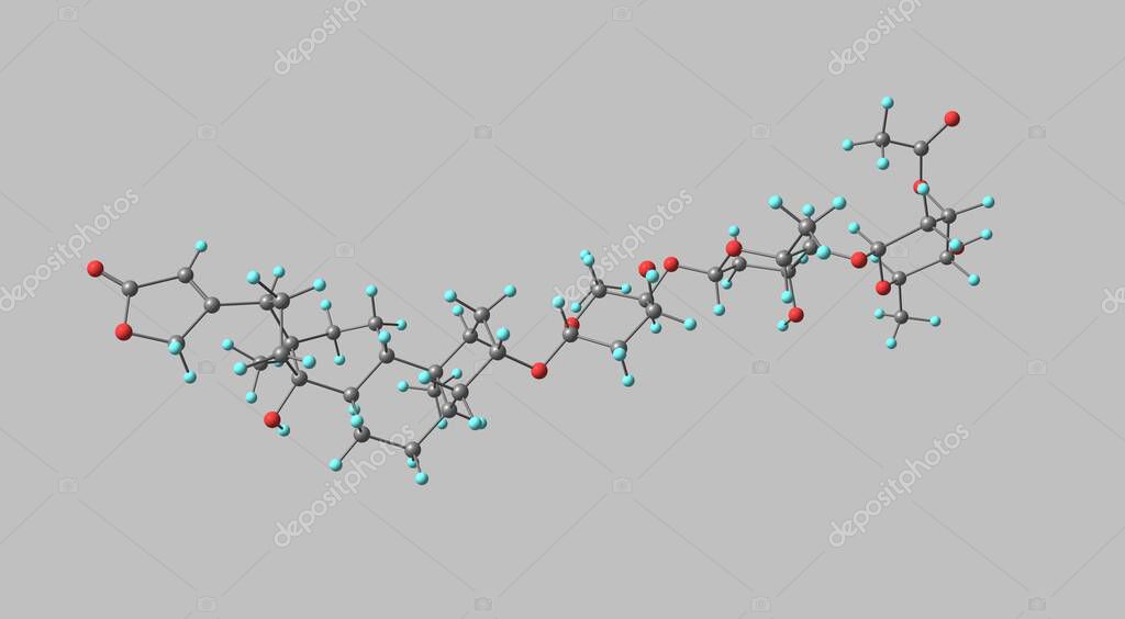 La acetildigitoxina es un glucósido cardíaco. Es un derivado acetilo de ...