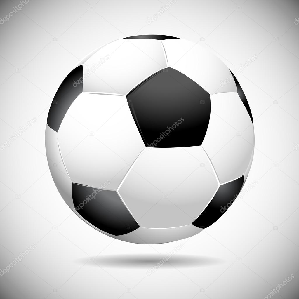 Ilustración De Vectores De Pelota De Fútbol Blanco Y Negro Vector De