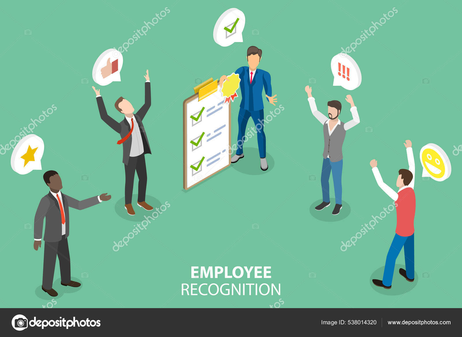 Ilustración conceptual del vector plano isométrico 3D del ...