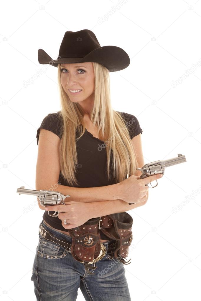 Armas de vaquera pistolas cruzadas: fotografía de stock © alanpoulson ...