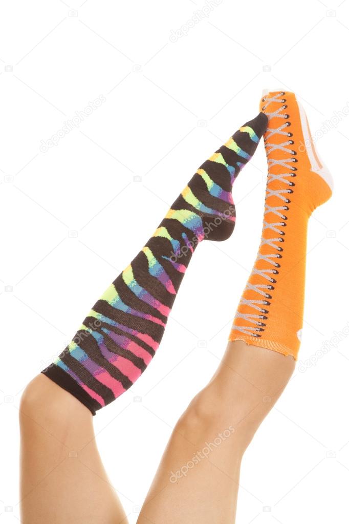 Socks different color touch toes — Stock Photo © alanpoulson #13682508