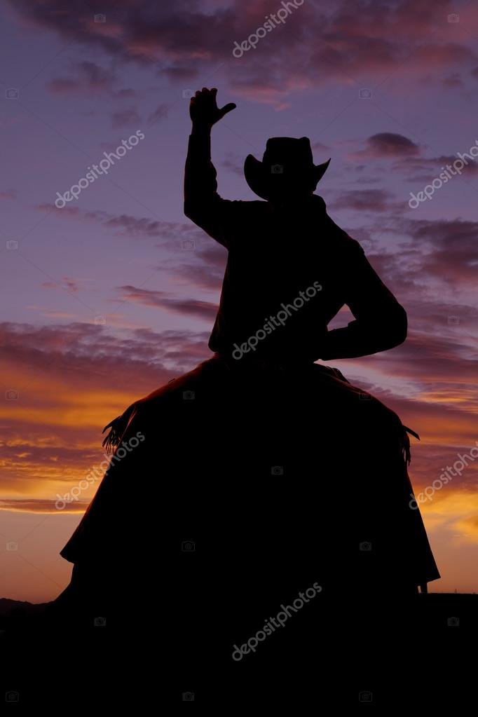 Standing Cowboy Silhouette
