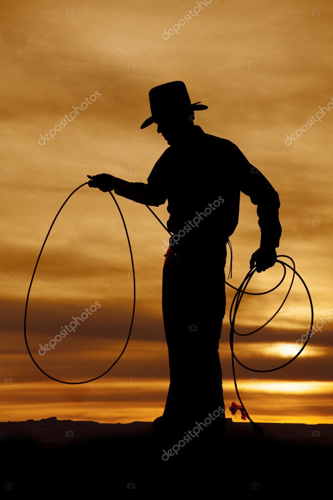 Cowboy Rope Silhouette