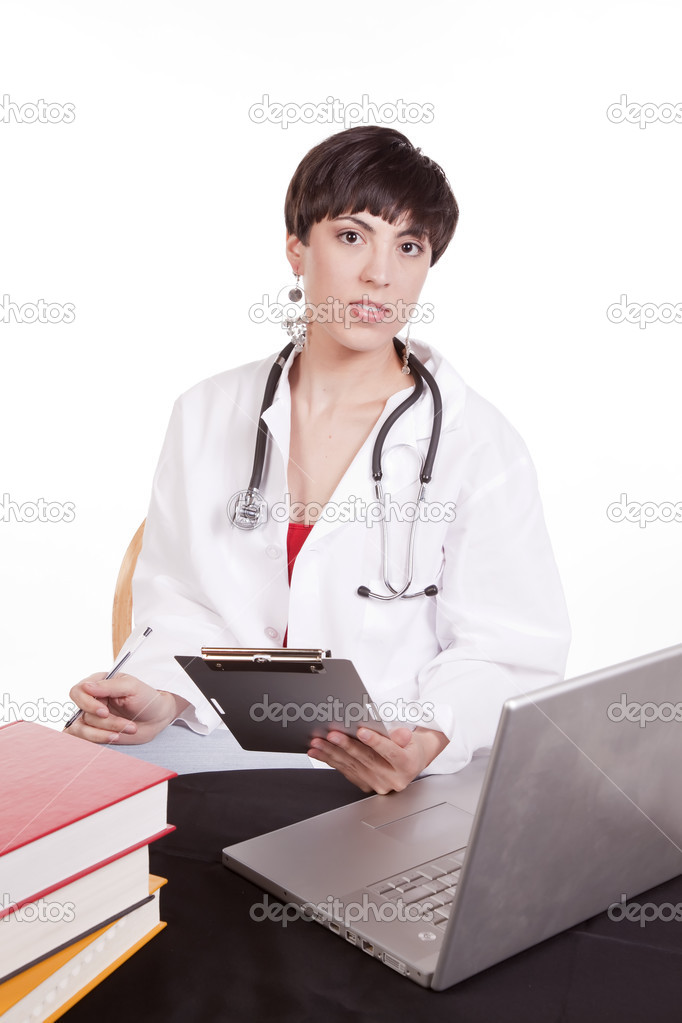 Doctor with chart Stock Photo by ©alanpoulson 29578705