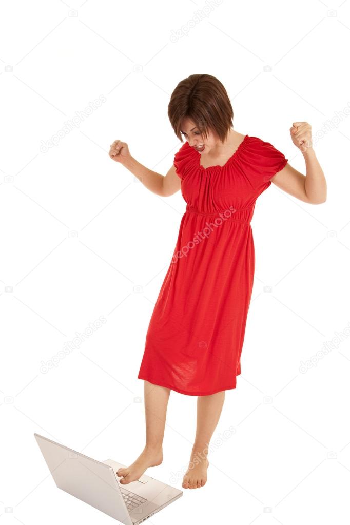Stomping on computer — Stock Photo © alanpoulson #29586937