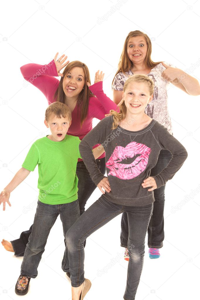 Kids standing posing funny Stock Photo by ©alanpoulson 30405881