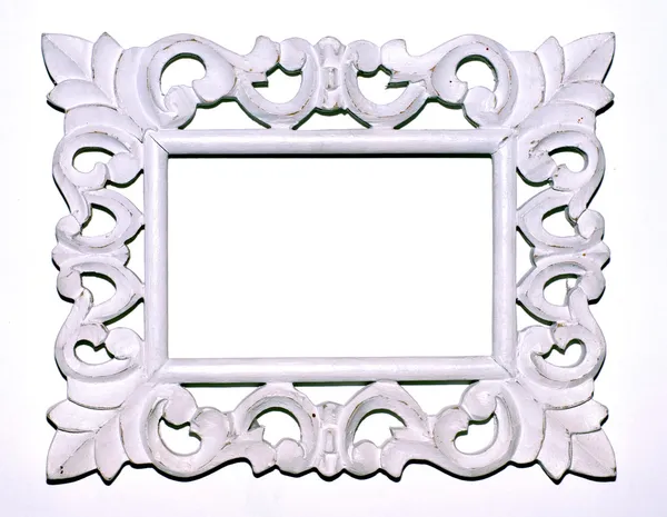 Vintage white picture frame Stock Photo by ©felker 16289725