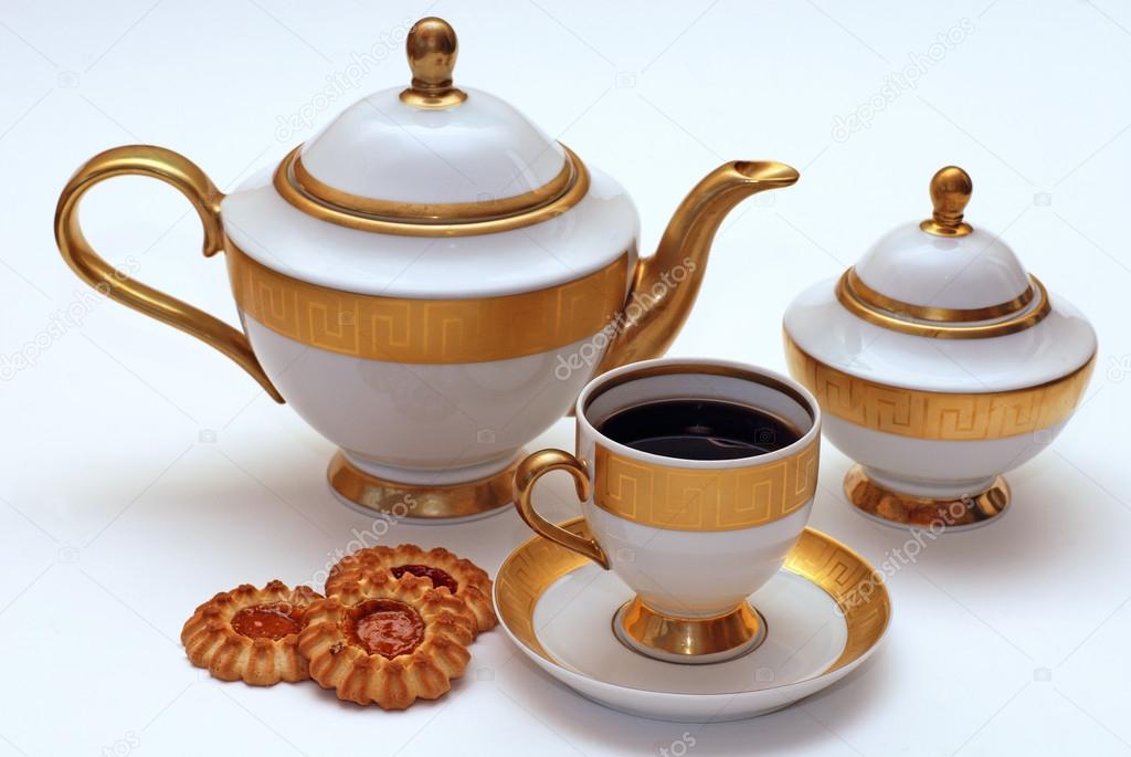 Elegant tea service Stock Photo by ©felker 13978450