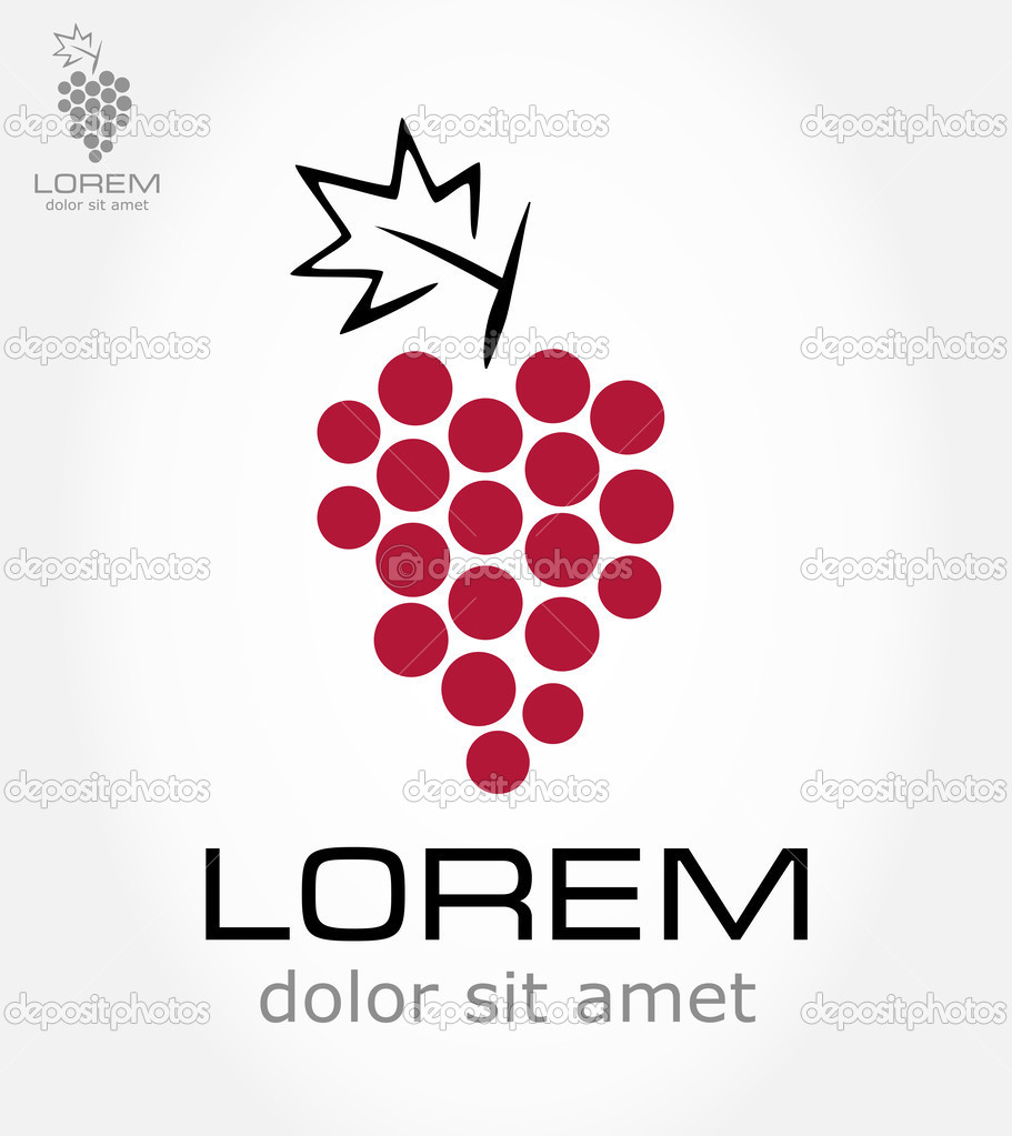 Grapes symbol vector Stock Vector Image by ©barcova.natalia #39108371