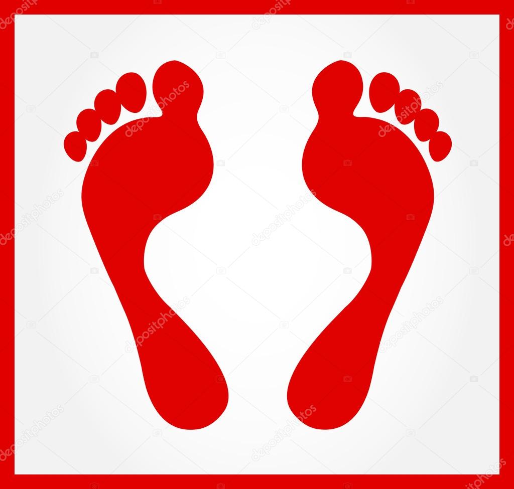 Huellas rojas Vector de stock por ©barcova.natalia 43368543