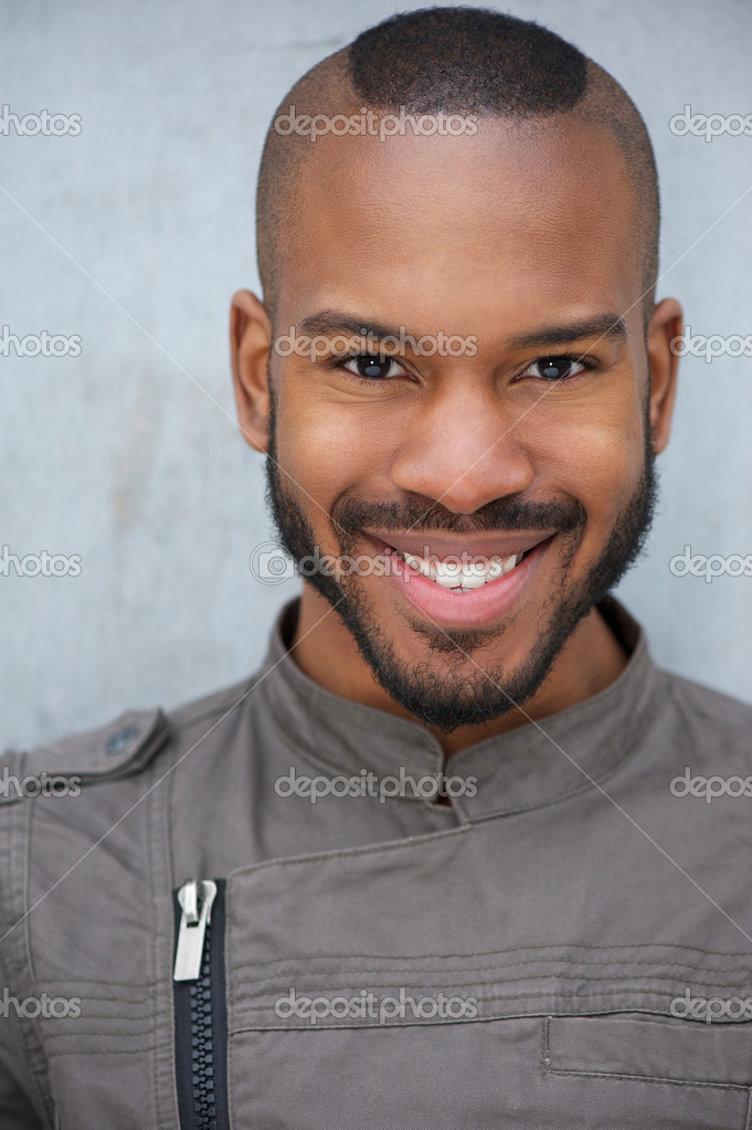 Handsome Black Man Smiling