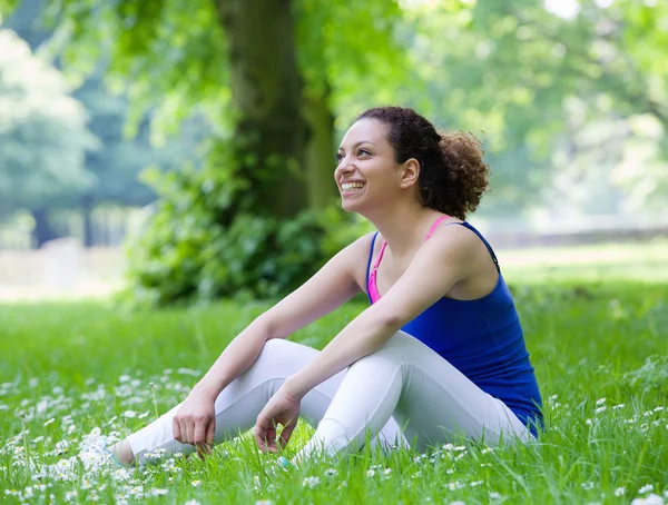 Young woman resting after workout - Stock Image - Everypixel