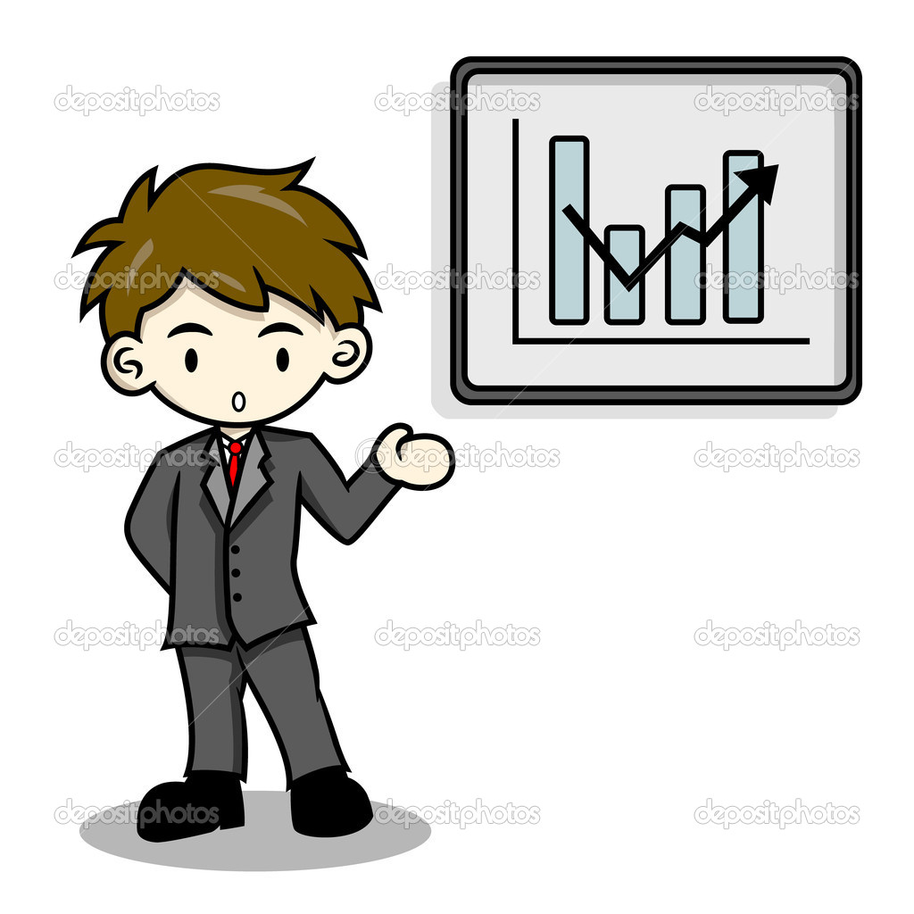 Business man is explaining with whiteboard — Stock Vector © Skyzac10 ...