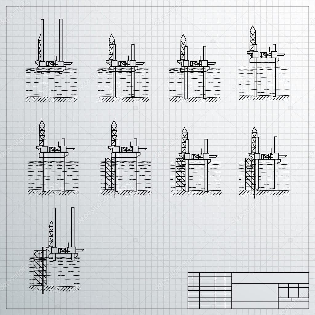 Plataforma de equipamento de petróleo vetor(es) de stock de ©Kotkoa ...