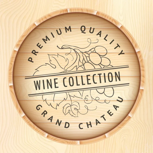 Wooden barrel with logo. Stock Vector Image by ©Kotkoa #51451445