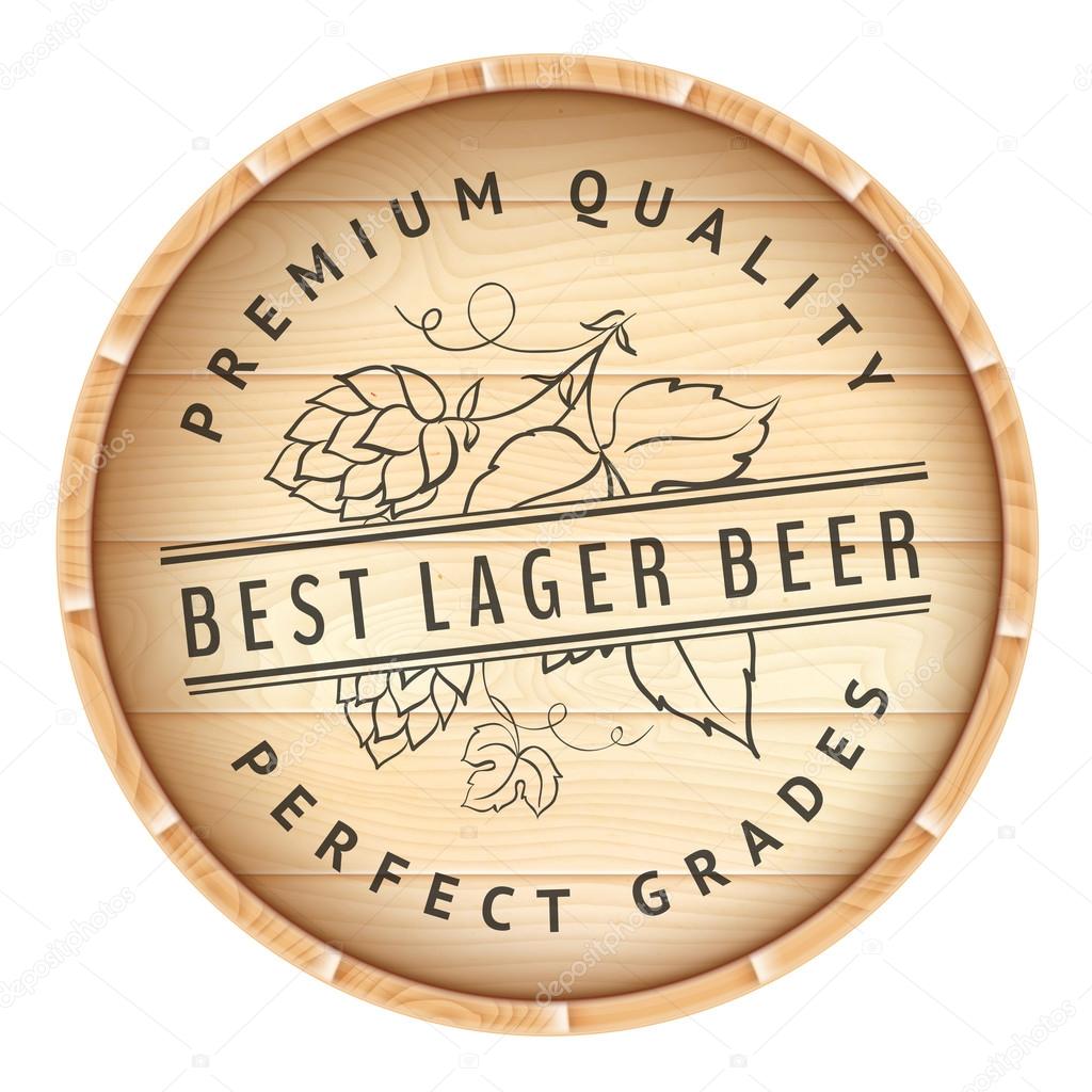 Wooden barrel with logo. Stock Vector Image by ©Kotkoa #51451445