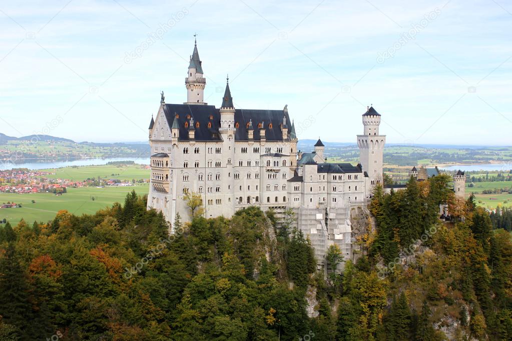 New Swan Stone Castle, Schloss Neuschwanstein — Stock Photo ...