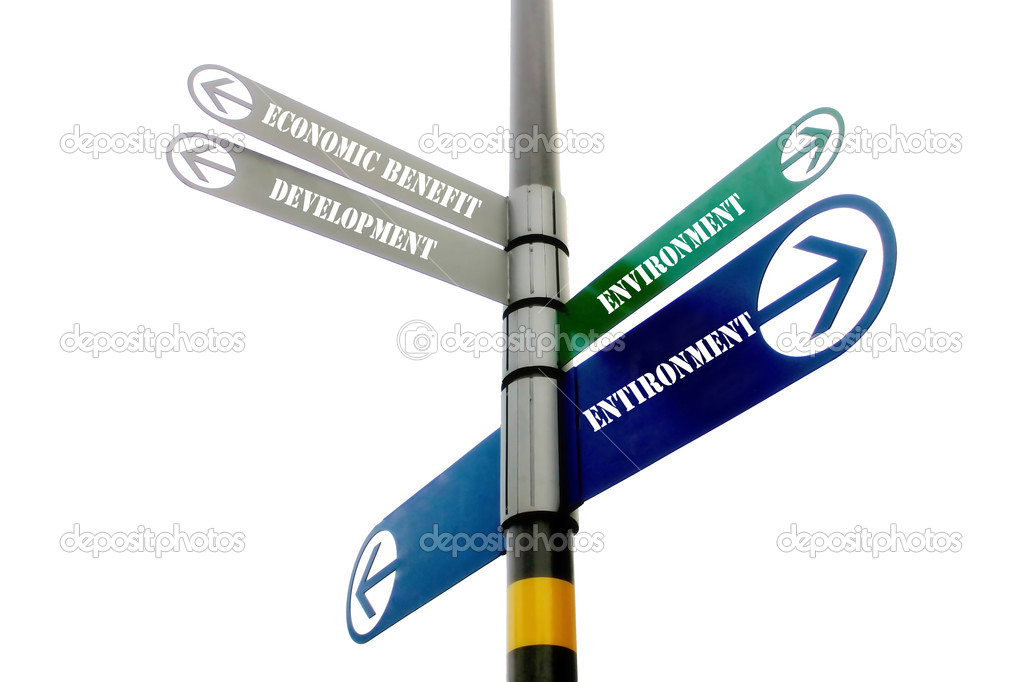 Road sign in environment subject Stock Photo by ©lunfengzhe 12448338