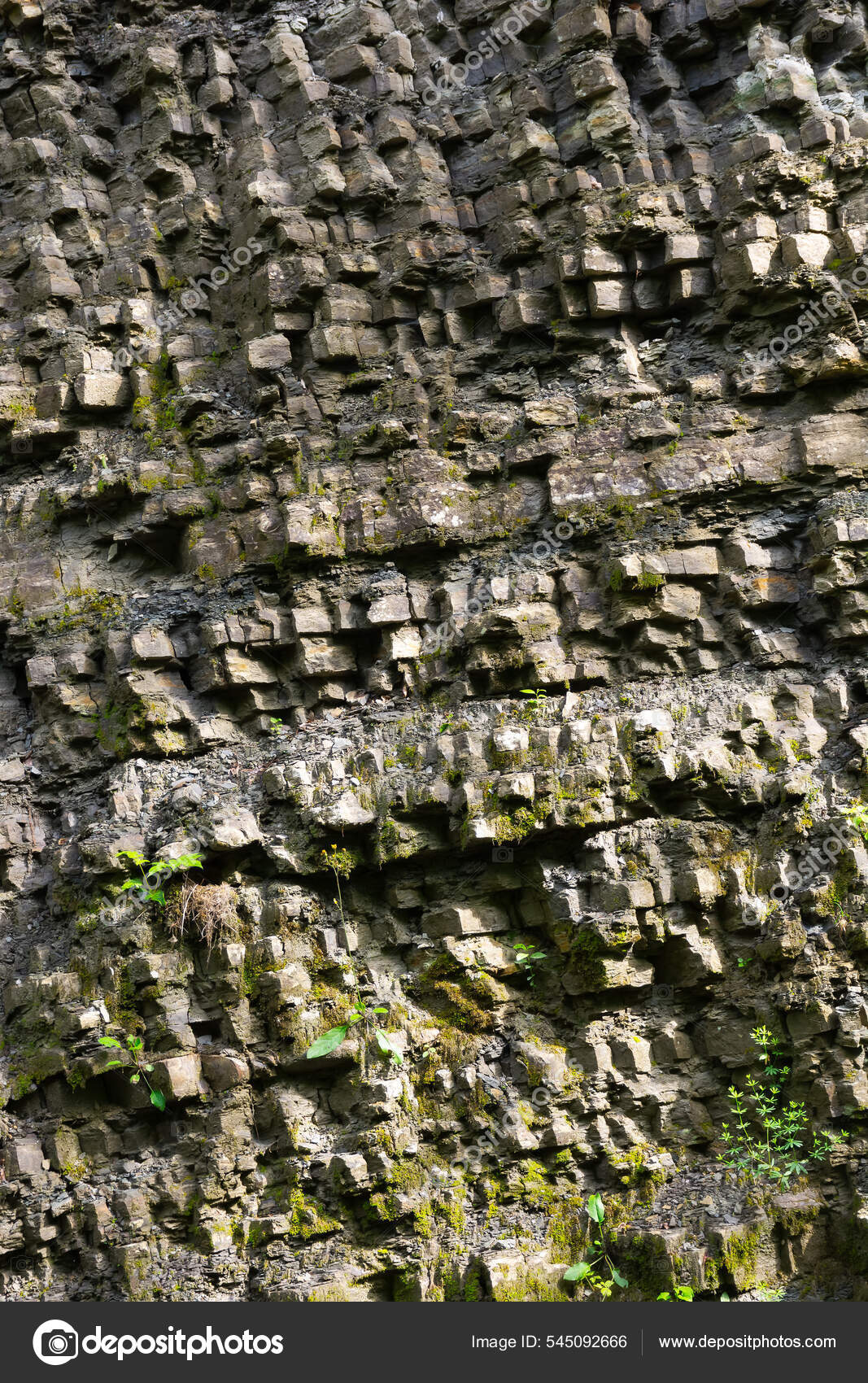 Natural Stone Wall Texture Grungy Outdoor Nature Background — Stock ...