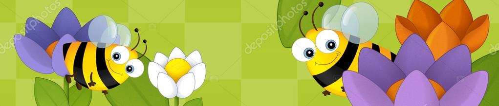 Bee pollination cartoon Stock Photos, Royalty Free Bee pollination ...