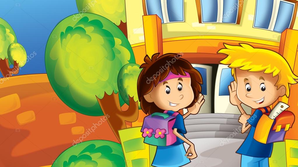 Time to the school - illustration Stock Illustration by ©illustrator ...