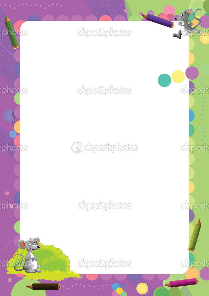 Happy and colorful cartoon frame Stock Illustration by ©illustrator_hft ...