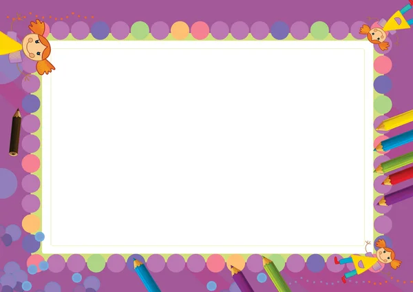 Happy and colorful cartoon frame Stock Illustration by ©illustrator_hft ...