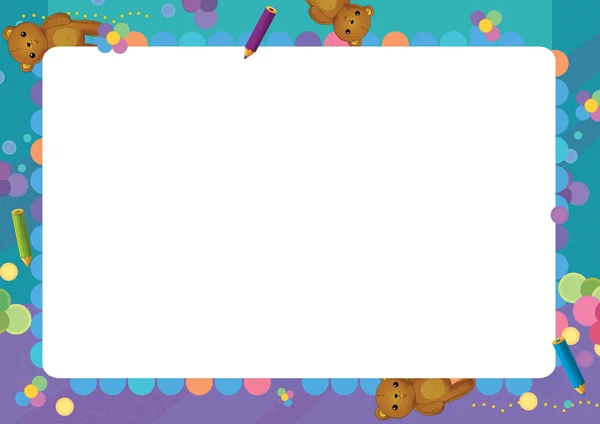 Happy and colorful cartoon frame Stock Photo by ©illustrator_hft 14283173