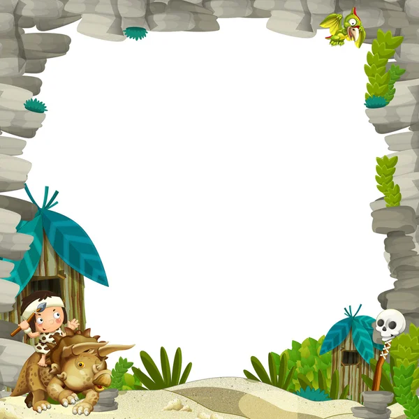 The stone age border — Stock Photo © illustrator_hft #15408877