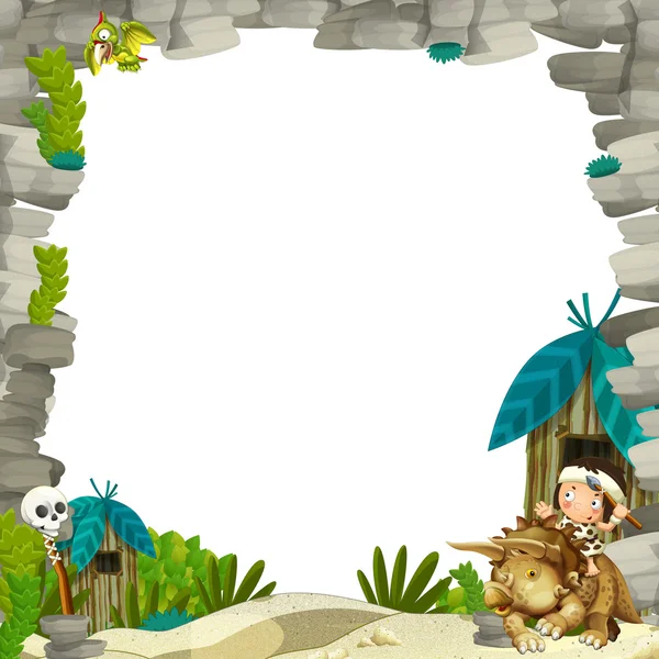 The stone age border — Stock Photo © illustrator_hft #15408877