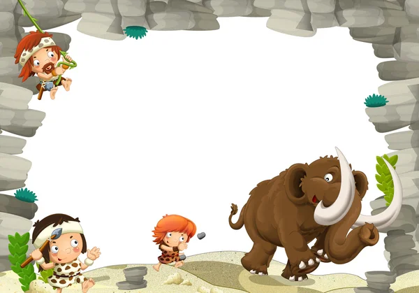 The stone age border — Stock Photo © illustrator_hft #15408877