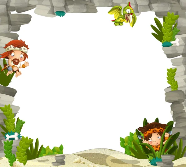 The stone age border — Stock Photo © illustrator_hft #15408877