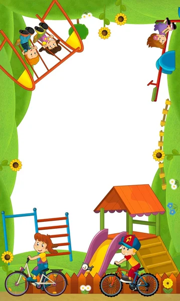 The funfair - playground - the framing for misc usage Stock ...