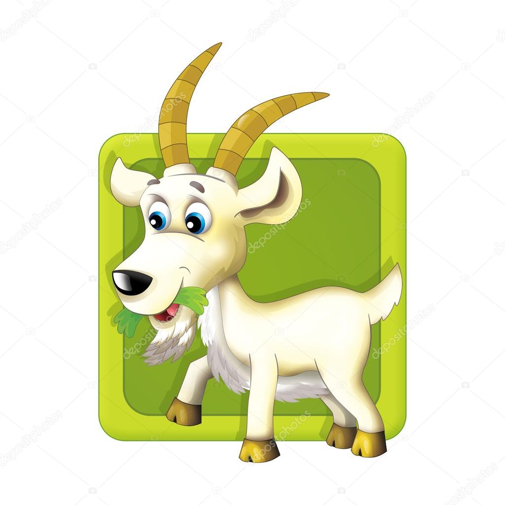 Cute goat icon — Stock Photo © illustrator_hft #22548295