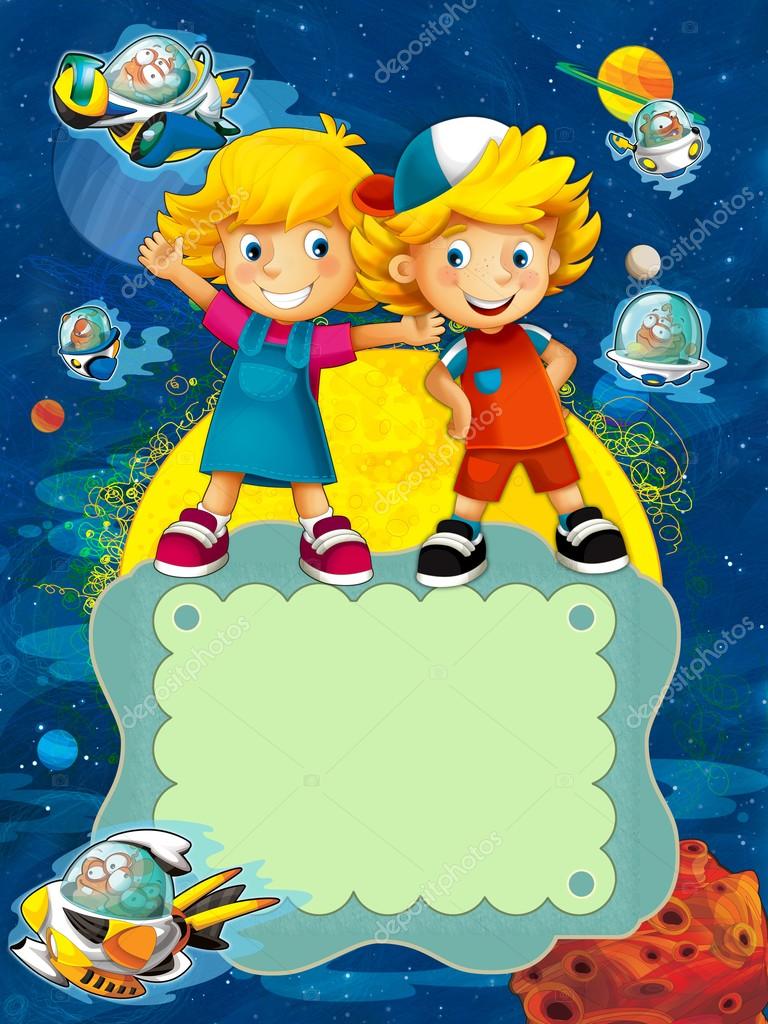 The cartoon labels -smiling faces banners - illustration for the ...