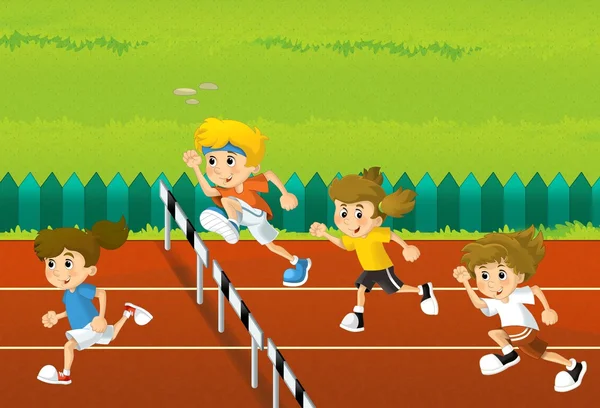 Track And Field Kids Clipart
