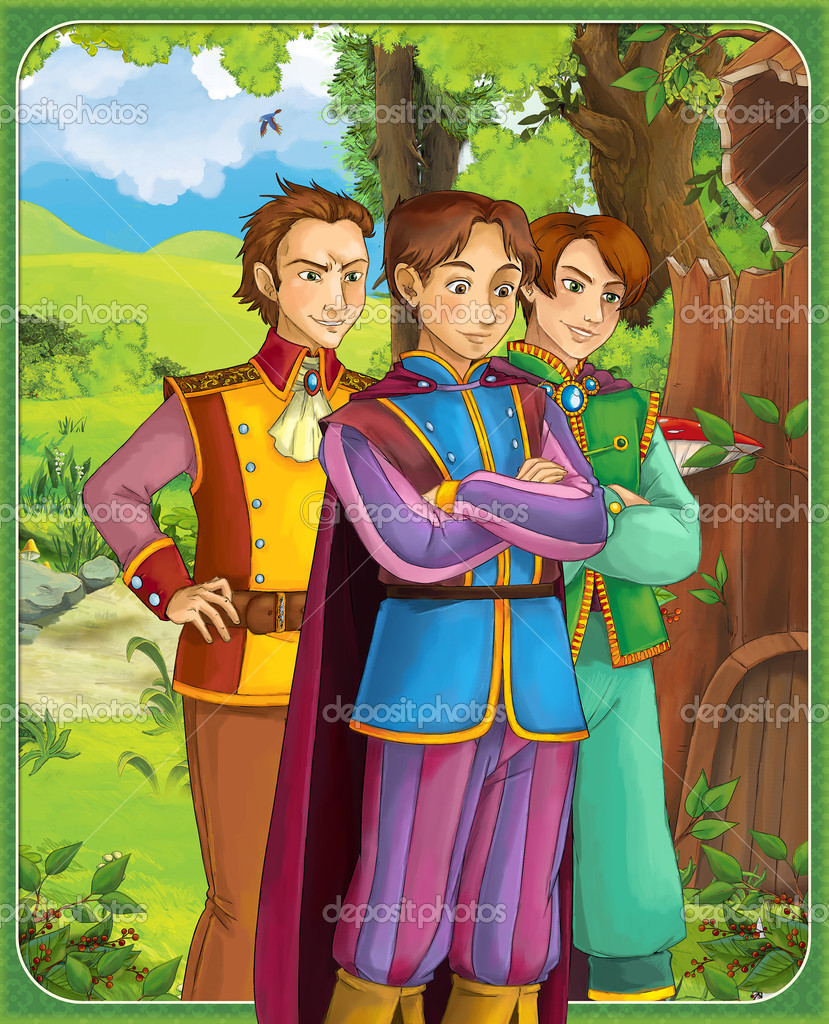 Fairy-tale characters - illustration for the children Stock ...