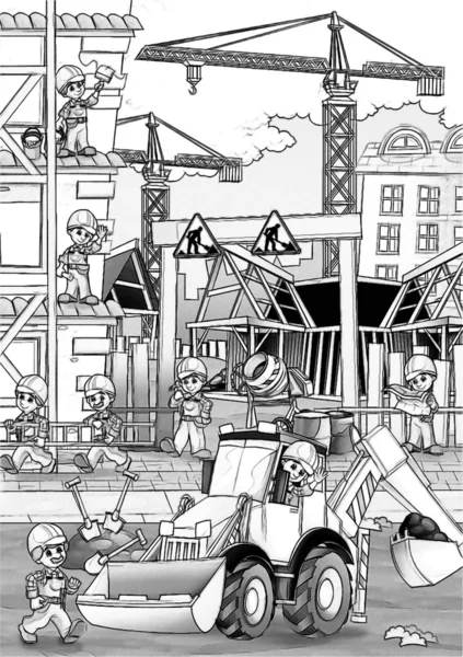 Children on construction site — Stock Photo © illustrator_hft #44891625