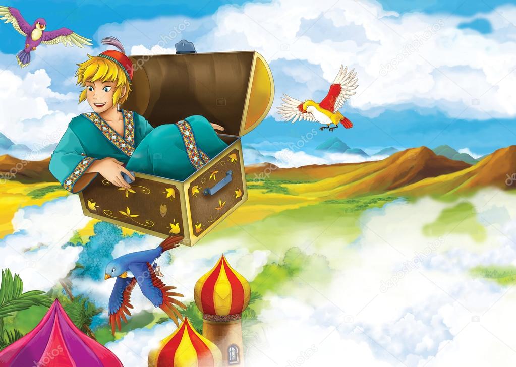 The flying trunk Stock Illustration by ©illustrator_hft #46391989