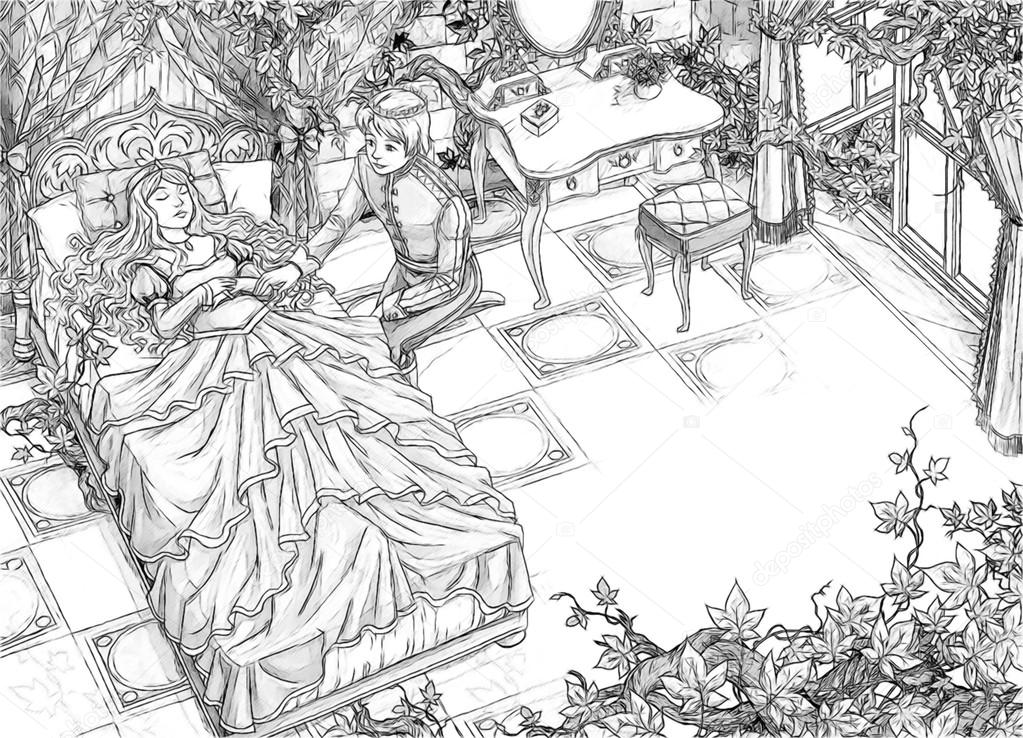 The sketch coloring page Stock Illustration by ©illustrator_hft #47548791