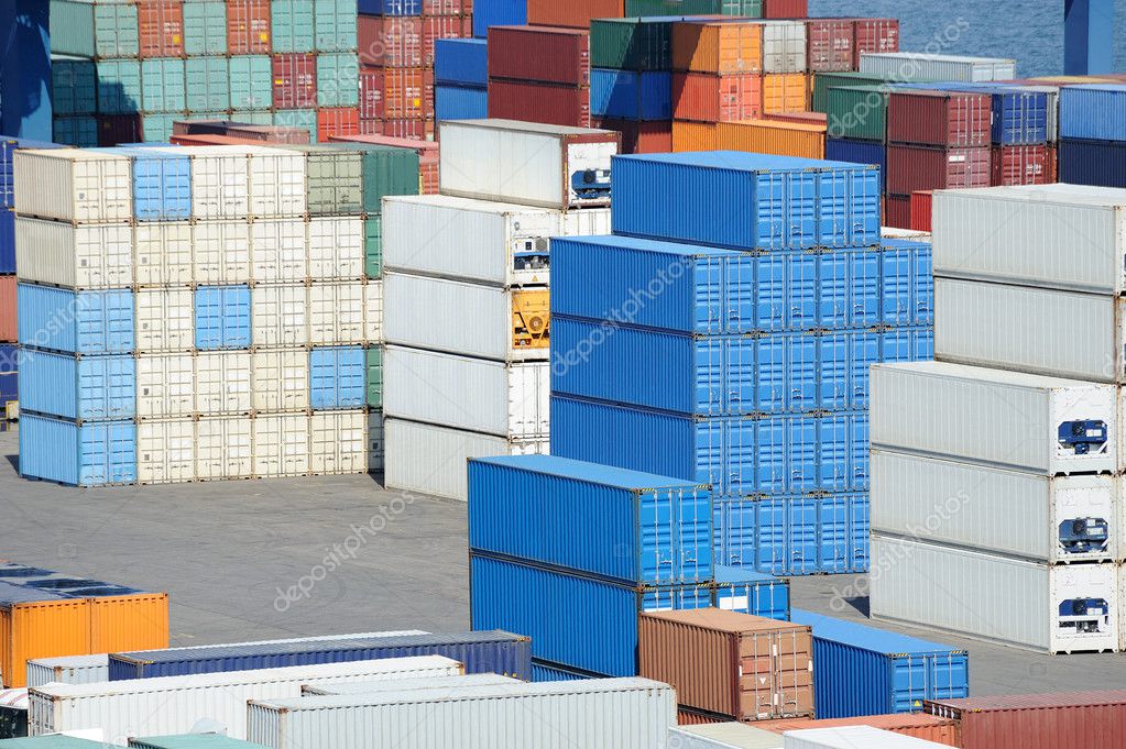 Container depot Stock Photo by ©soleg 12118097