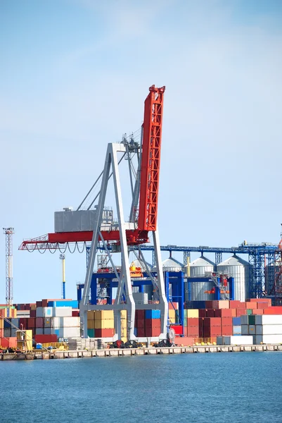 Port warehouse with containers Stock Photo by ©cozyta 7464295