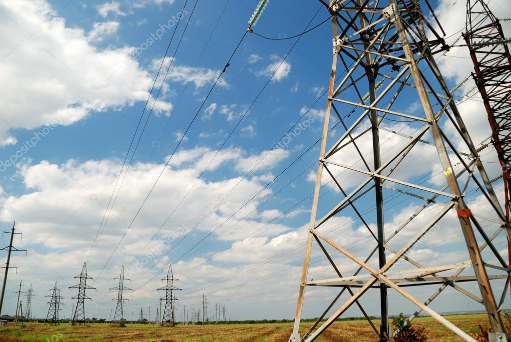 High voltage electric line Stock Photo by ©soleg 12120701