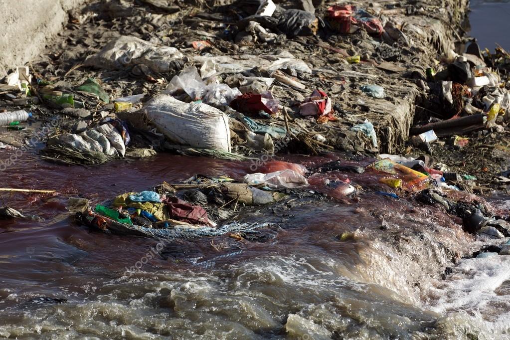 Pollution in river — Stock Photo © smithore #13370497