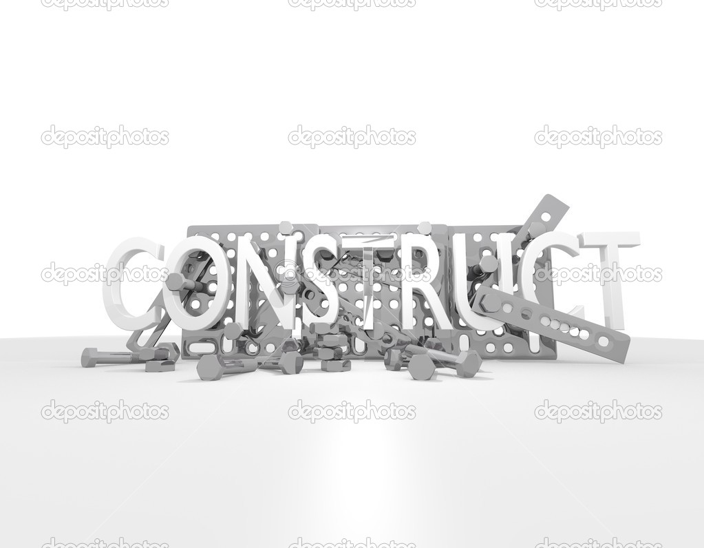 Construct engineering words construction kit — Stock Photo © onirb ...