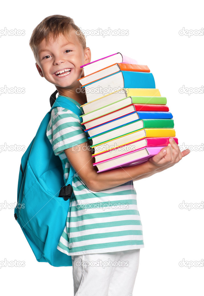 Little boy with books Stock Photo by ©VaLiza 12573383
