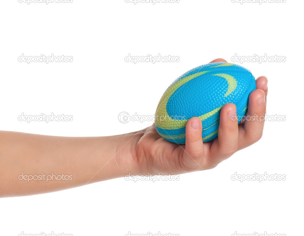 Boy hand with small ball Stock Photo by ©VaLiza 19737113