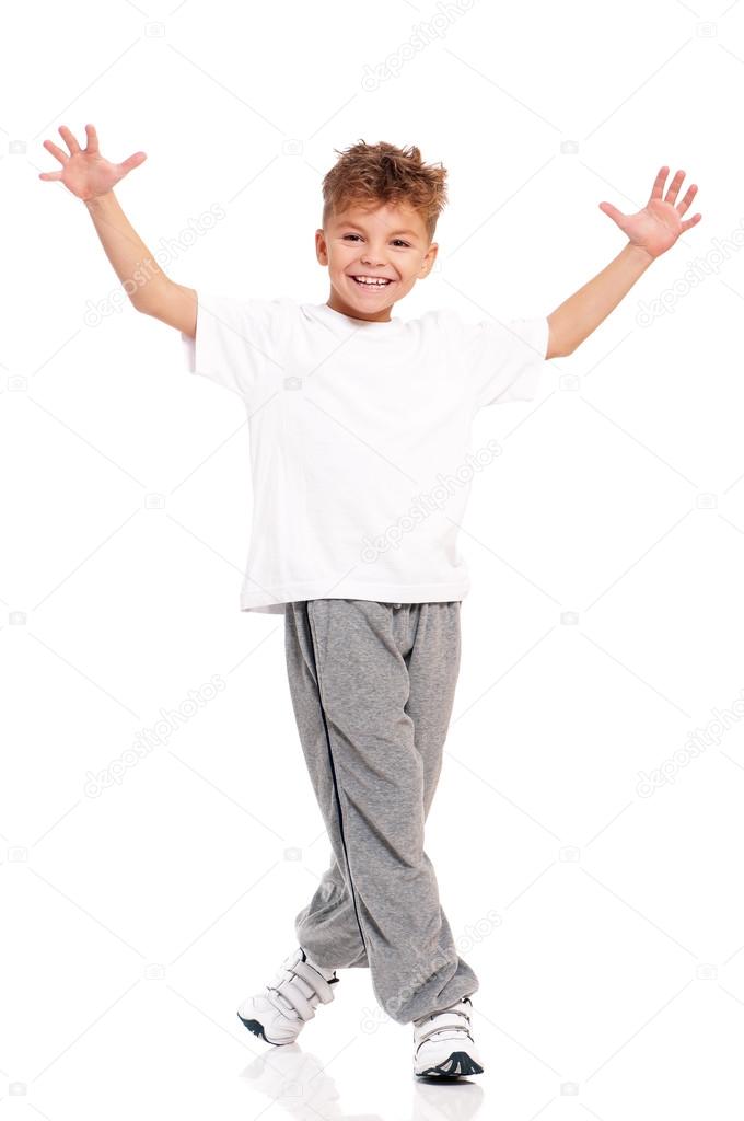 Boy dancing Stock Photo by ©VaLiza 35259565