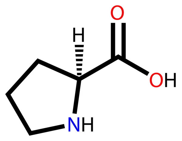 Amino acid proline structural formula - Stock Image - Everypixel