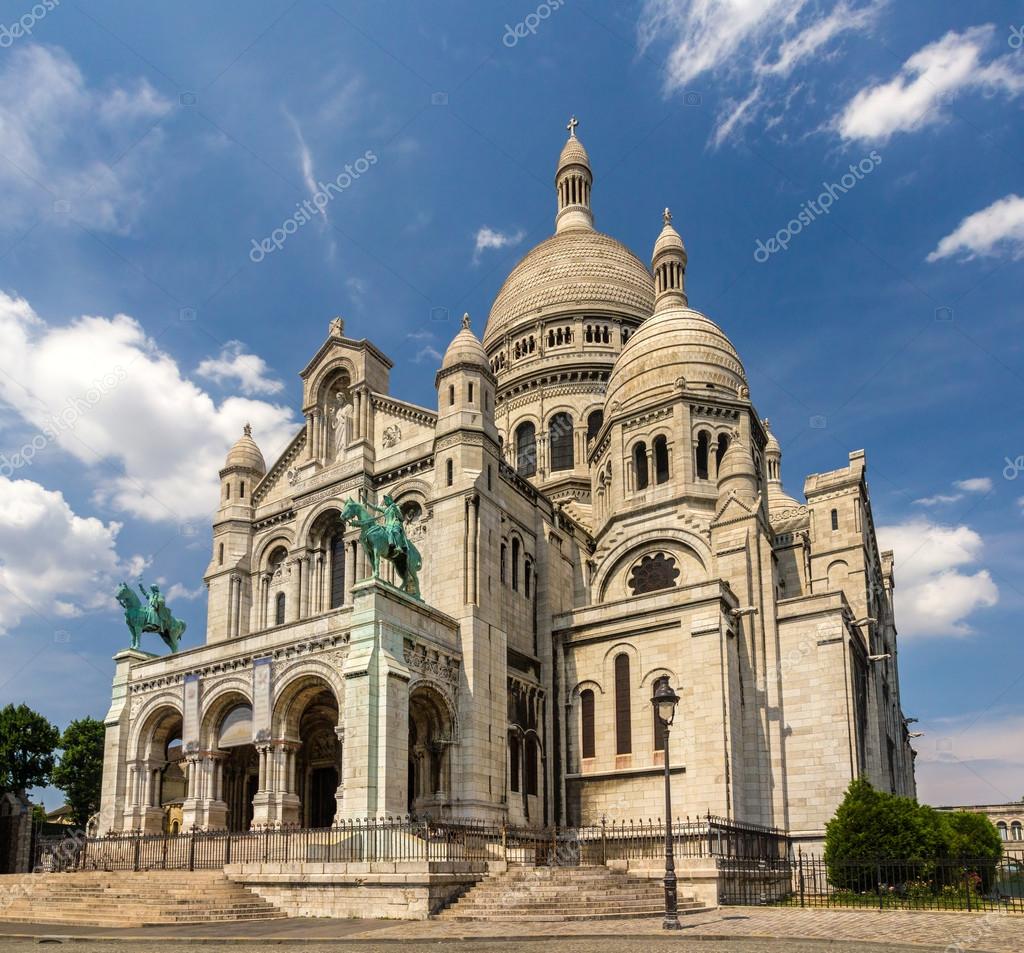 Basílica del Sagrado Corazón de París - Francia — Foto de stock ...